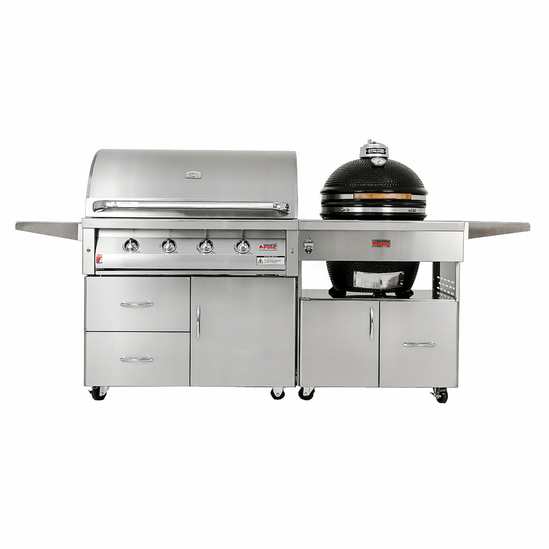 Deluxe 42” + Kamado Combo – Grandfire BBQ's